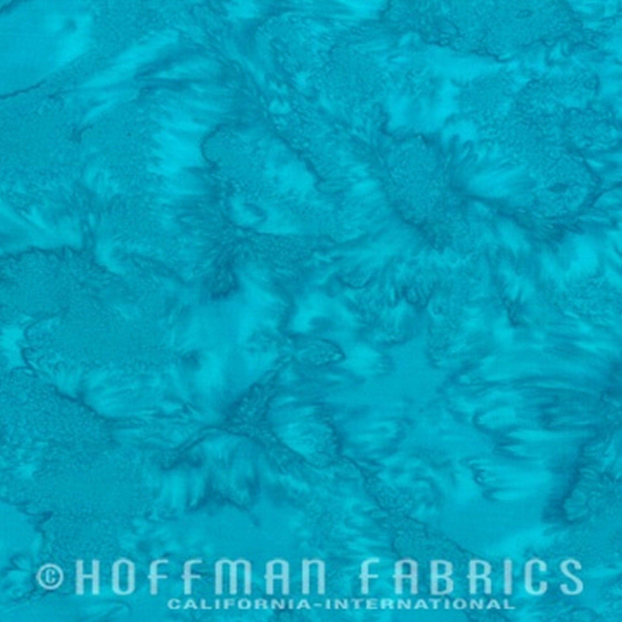 Hoffman Batik Fabric, By The Half Yard, 1895-443 Seasalt – Hearts ...
